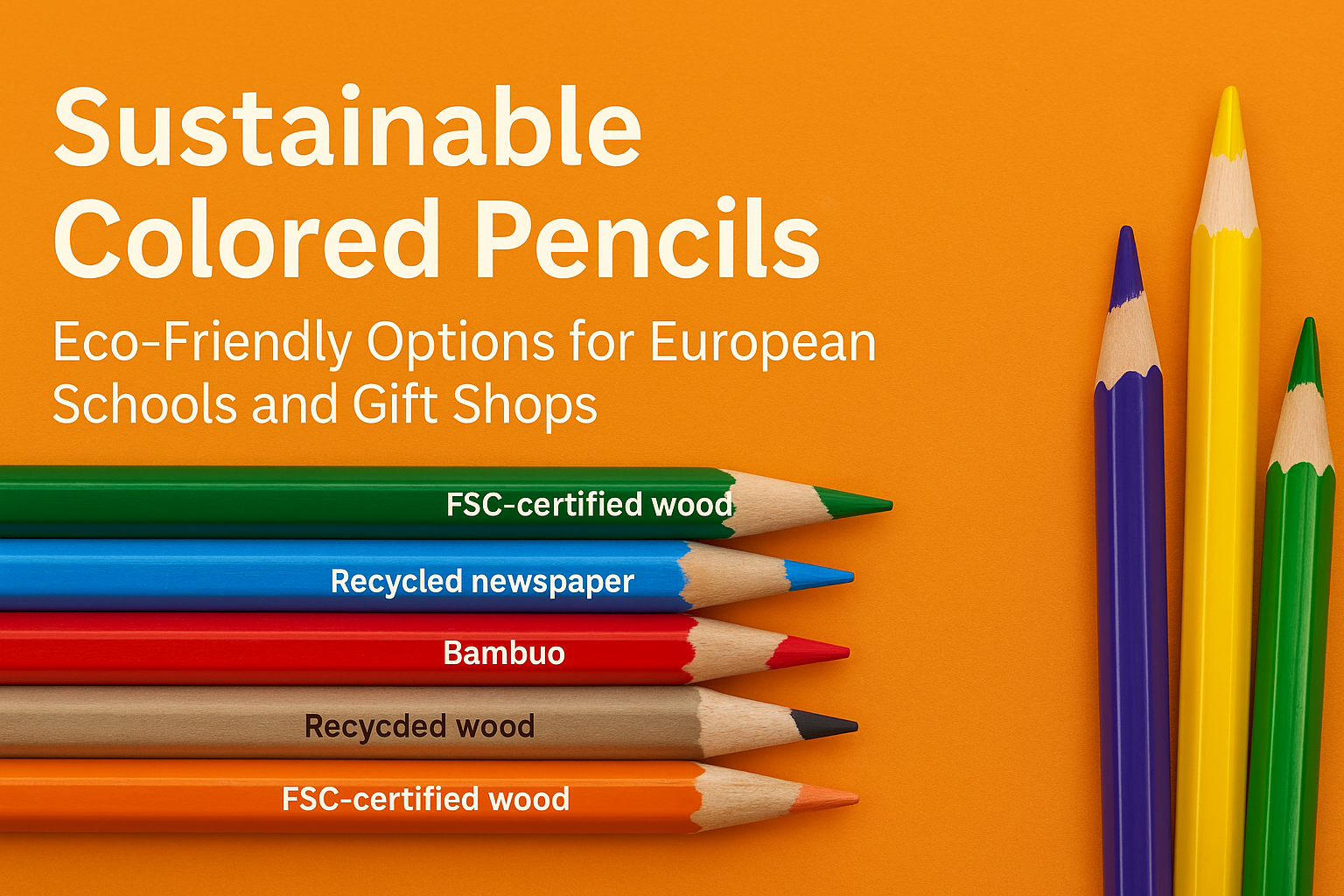 Sustainable Colored Pencils: Eco-Friendly Options for European Schools ...