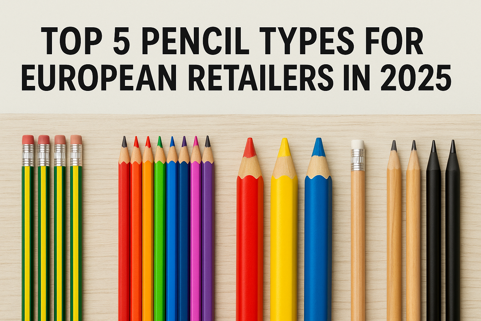 Top 5 Pencil Types for European Retailers in 2025 - DurzerdPencil